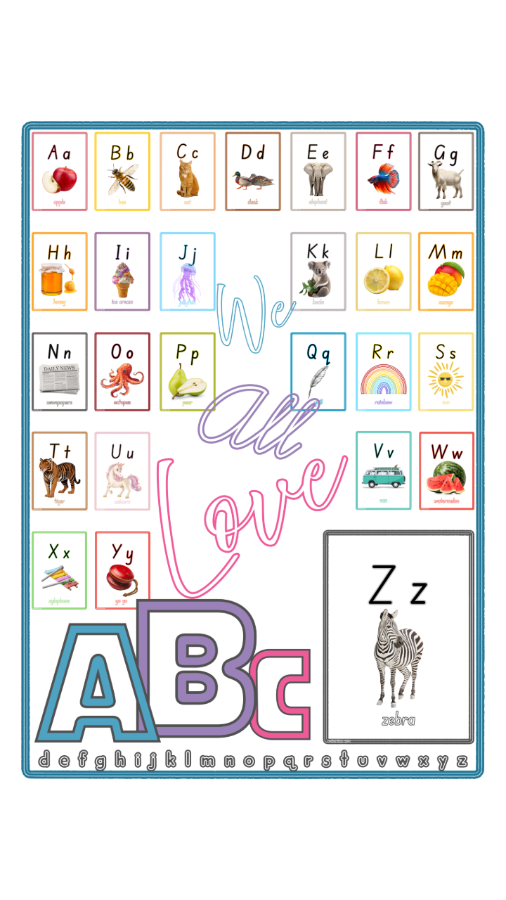 Alphabet Learning Flashcards For Kids | ABC – 4TheKidz